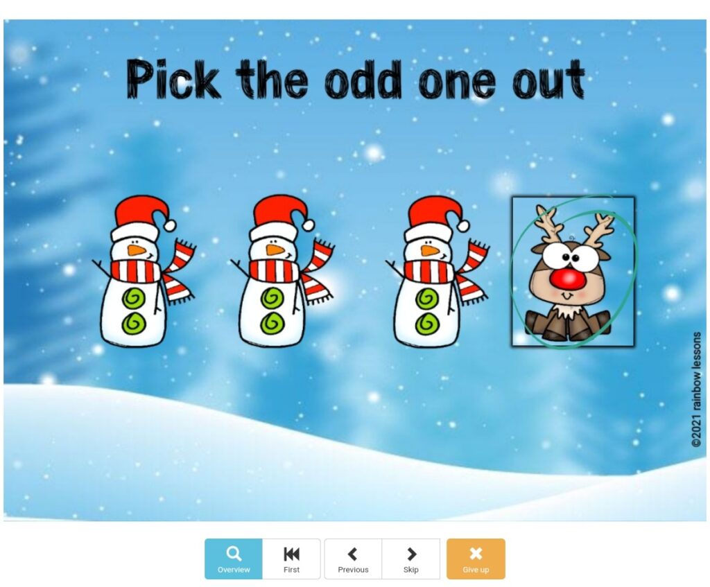 Christmas Odd One Out | Christmas Math Games | Made By Teachers