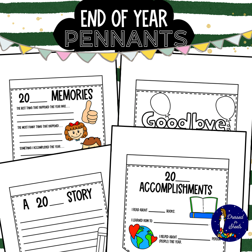 End of Year Pennants - Made By Teachers