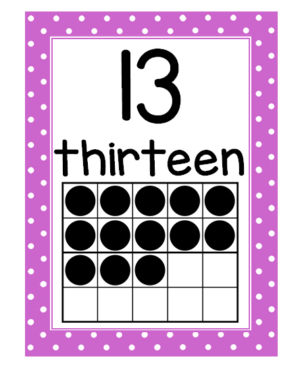 Number Posters 0-20 with Ten Frames and Flash Card - Made By Teachers
