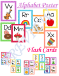 Alphabet Posters with Flash Cards (Polka Dots) | Made By Teachers