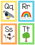 Alphabet Posters with Flash Cards (Polka Dots) - Made By Teachers