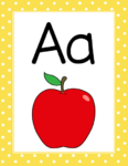Alphabet Posters with Flash Cards (Polka Dots) - Made By Teachers