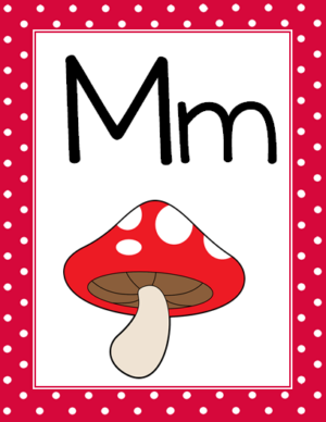 Alphabet Posters with Flash Cards (Polka Dots) | Made By Teachers