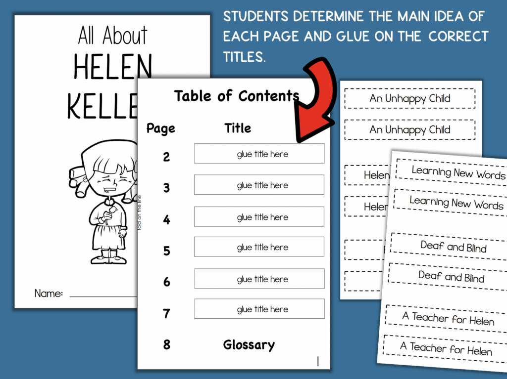 Helen Keller Interactive Reading Comprehension | Made By Teachers