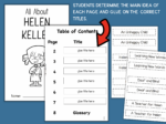 Helen Keller Interactive Reading Comprehension | Made By Teachers