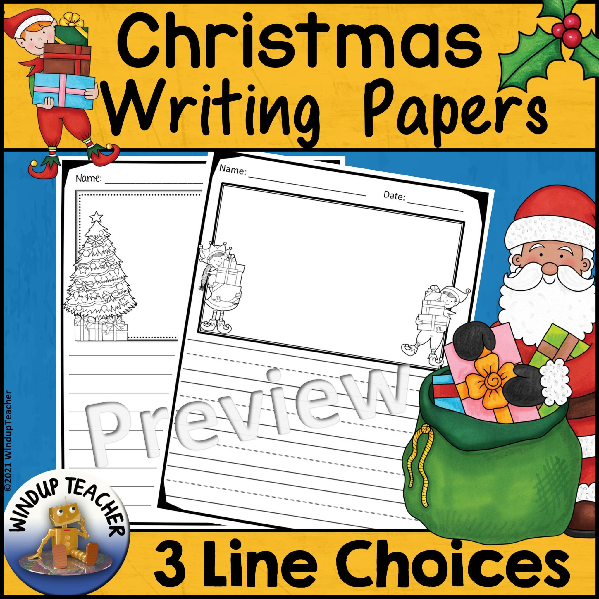 Christmas Writing Papers - Made By Teachers