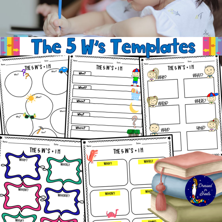 The 5 W's Who, What, When, Where, Why, How | Made By Teachers