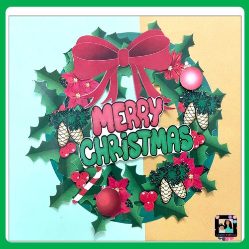 Christmas Wreath Craft | December Craft - Made By Teachers