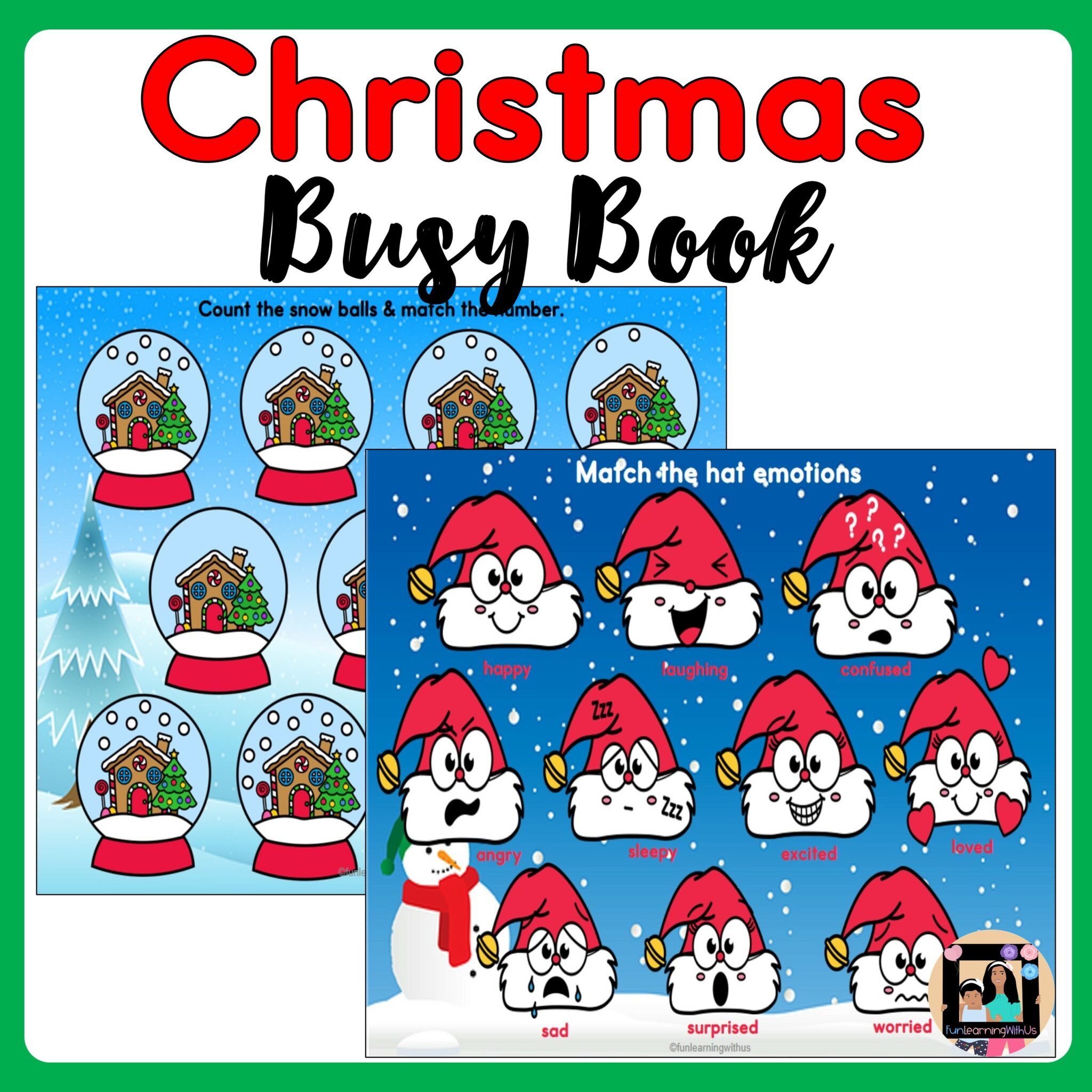 Busy Book Christmas Edition | Holiday Busy Binder - Made By Teachers