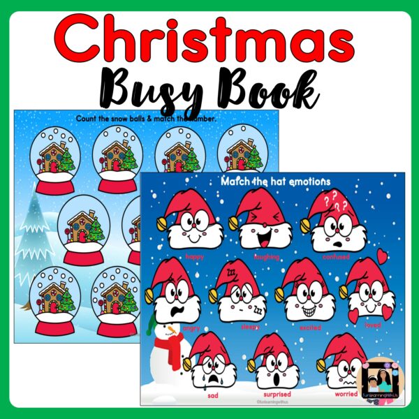 Busy Book Christmas Edition | Holiday Busy Binder | Made By Teachers