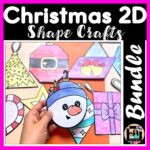 Christmas 2D shape Crafts bundle | Made By Teachers
