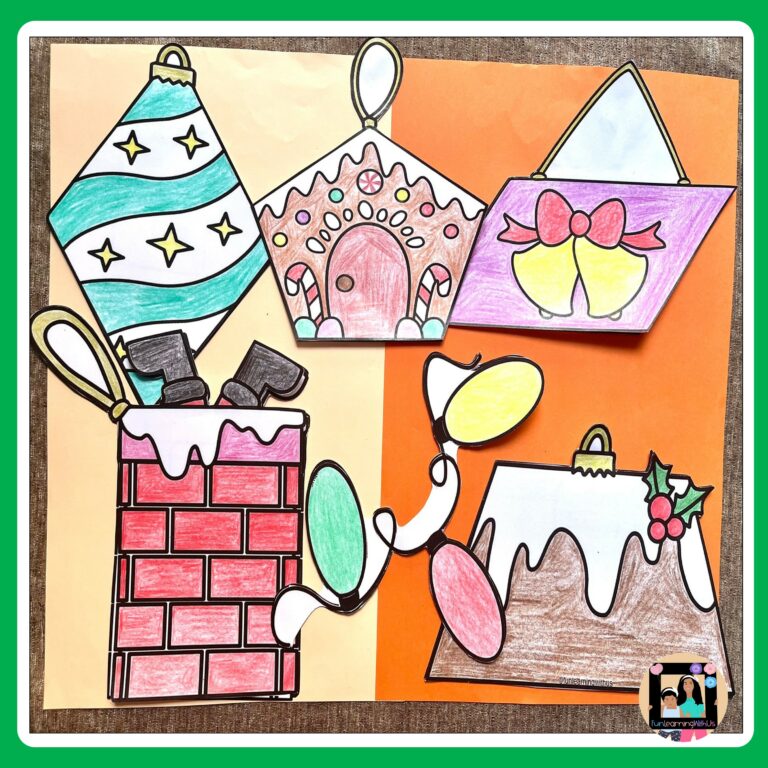 Christmas 2D shape Crafts bundle | Made By Teachers