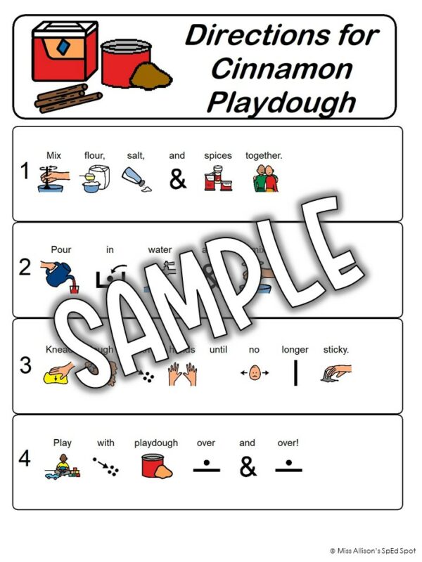 Visual Recipes for the Whole Year in Special Ed - Made By Teachers