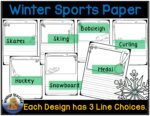 Winter Sports Writing Papers | Made By Teachers