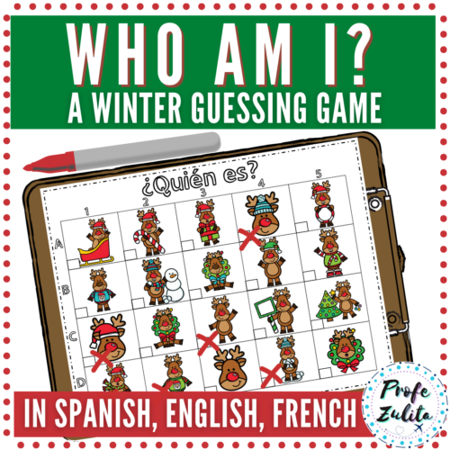Winter Guess Who Game in Spanish, French, English | Made By Teachers