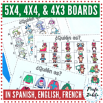 Winter Guess Who Game in Spanish, French, English | Made By Teachers