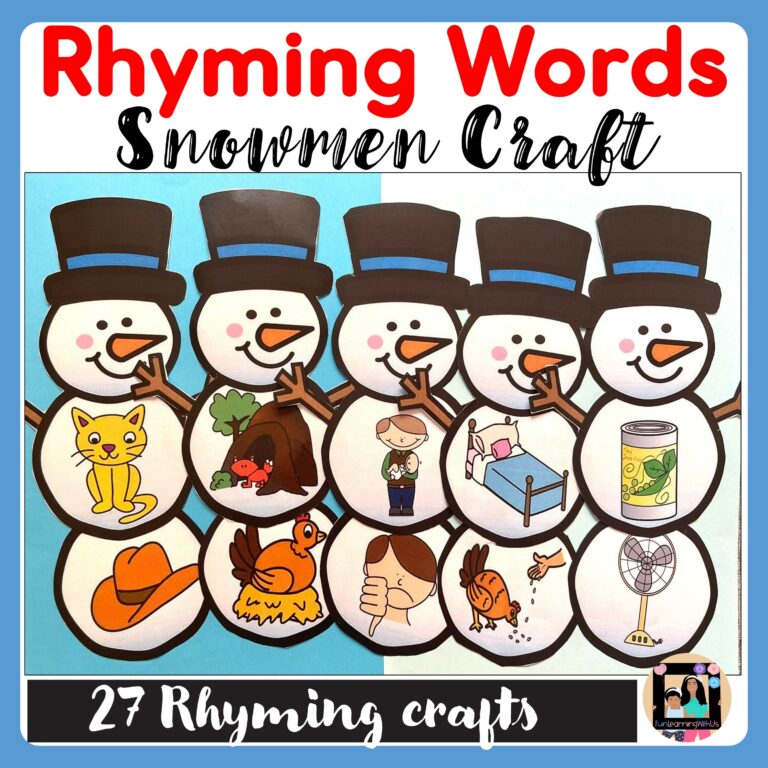Winter Snowman Rhyming Craft | Winter Crafts | Made By Teachers