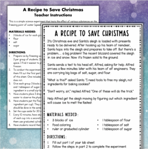 Christmas States of Matter Salt & Ice Experiment - Made By Teachers