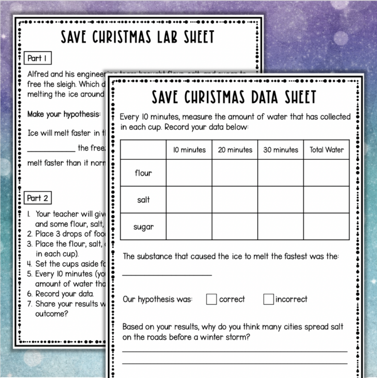 Christmas States of Matter Salt & Ice Experiment - Made By Teachers