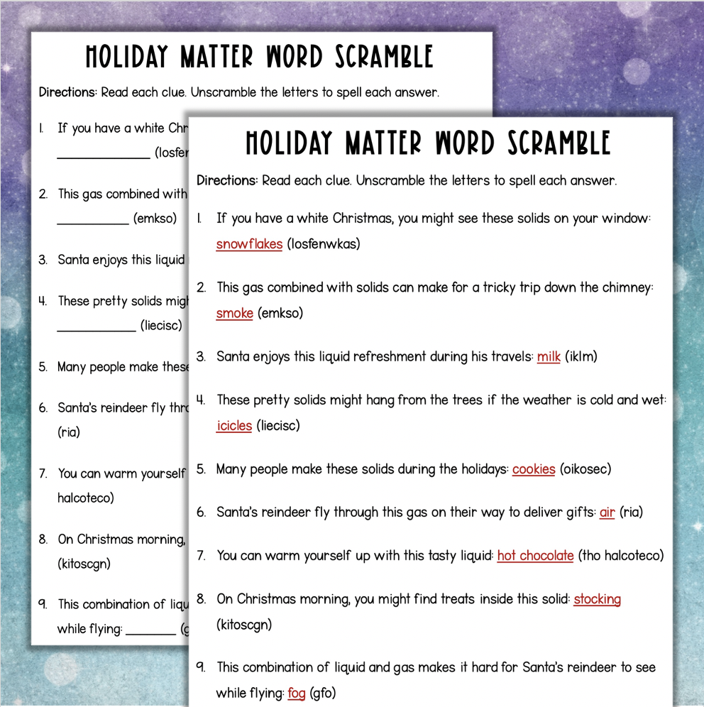 Christmas States of Matter Salt & Ice Experiment - Made By Teachers