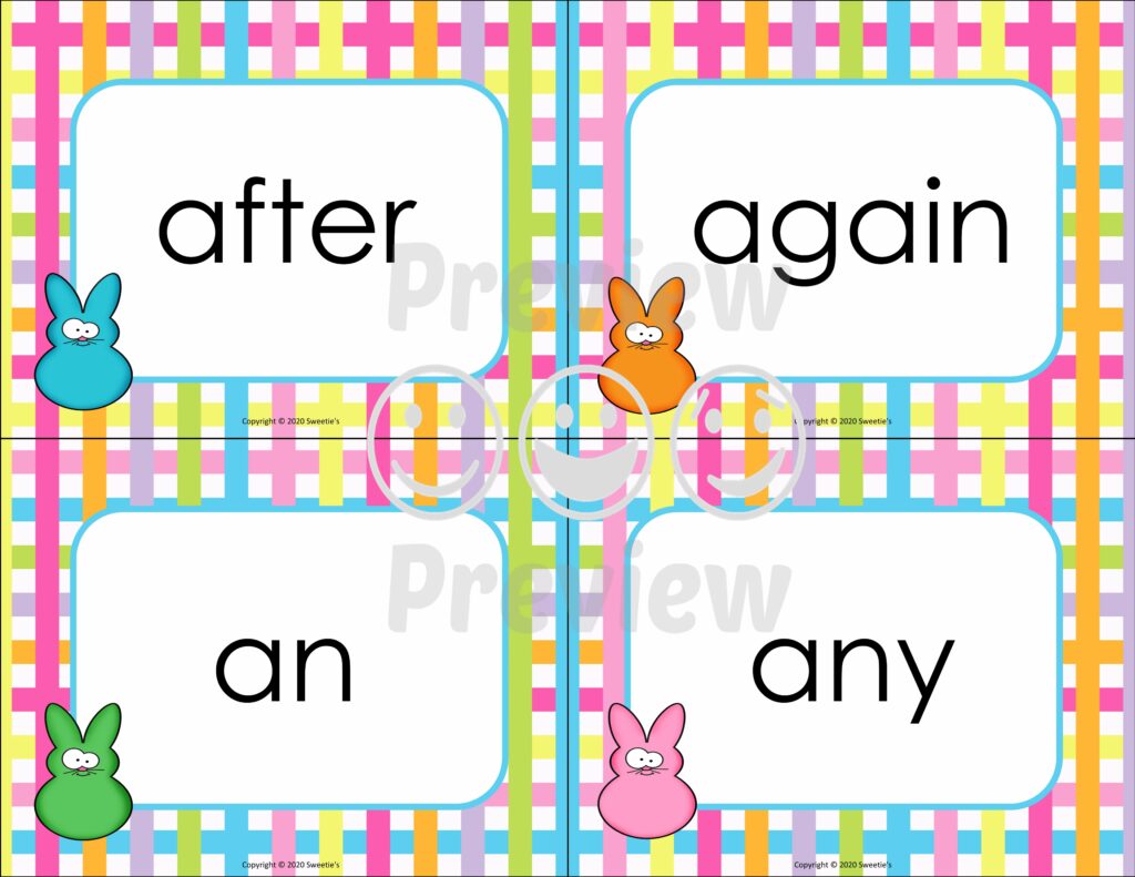 First Grade Sight Word Bingo Easter | Made By Teachers