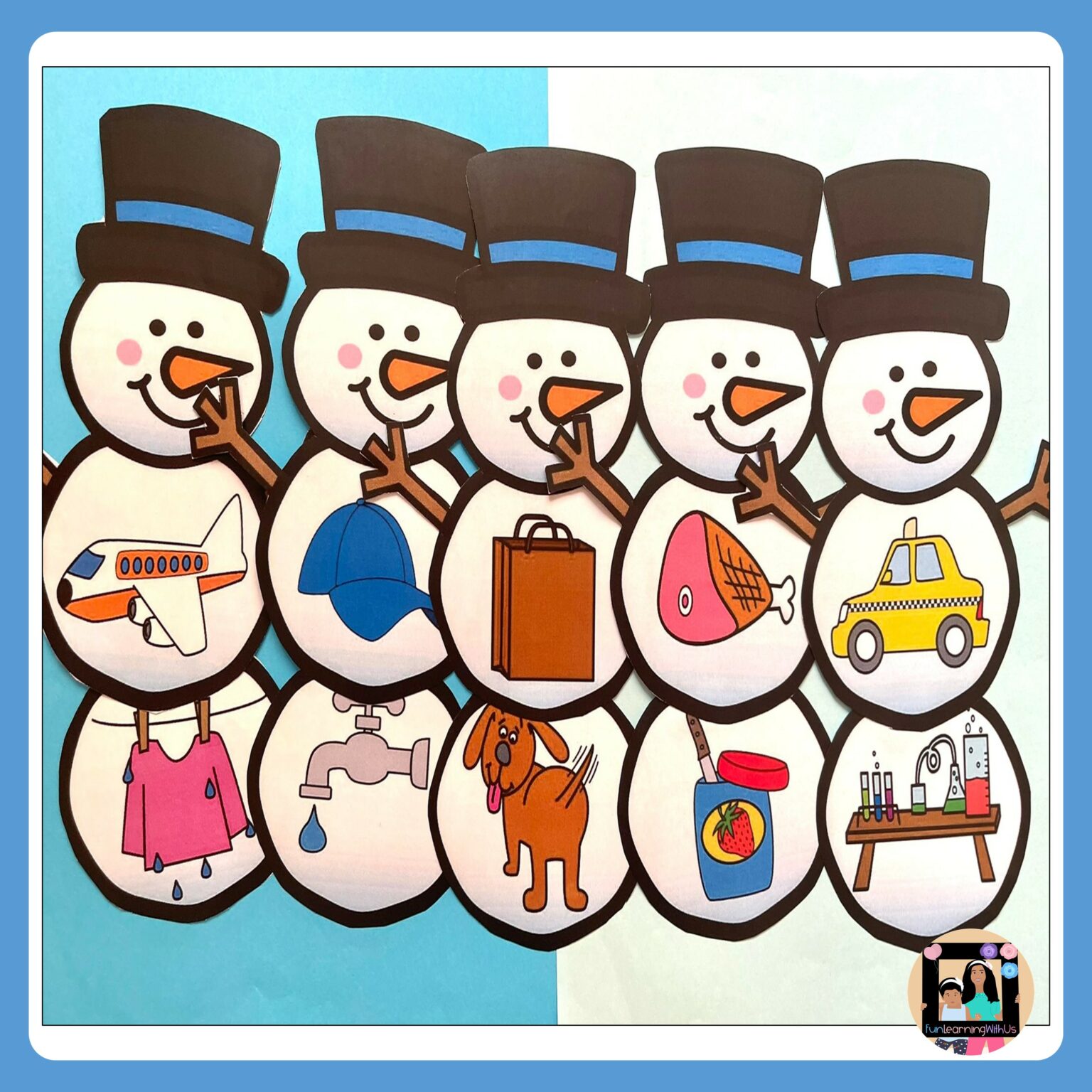 Winter Snowman Literacy Activity Bundle - Made By Teachers