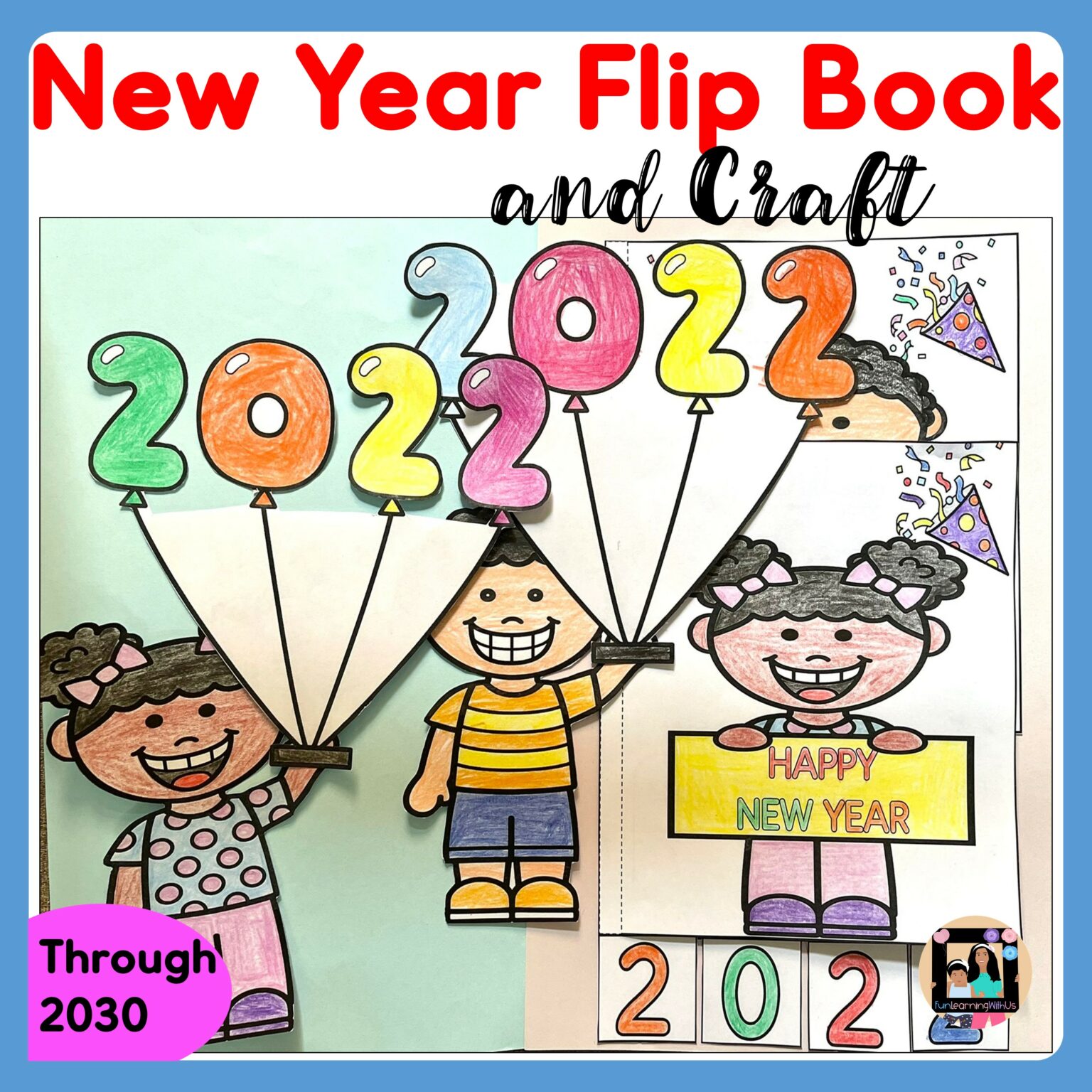 2022 New Year Craft Activities & Flip Book - Made By Teachers