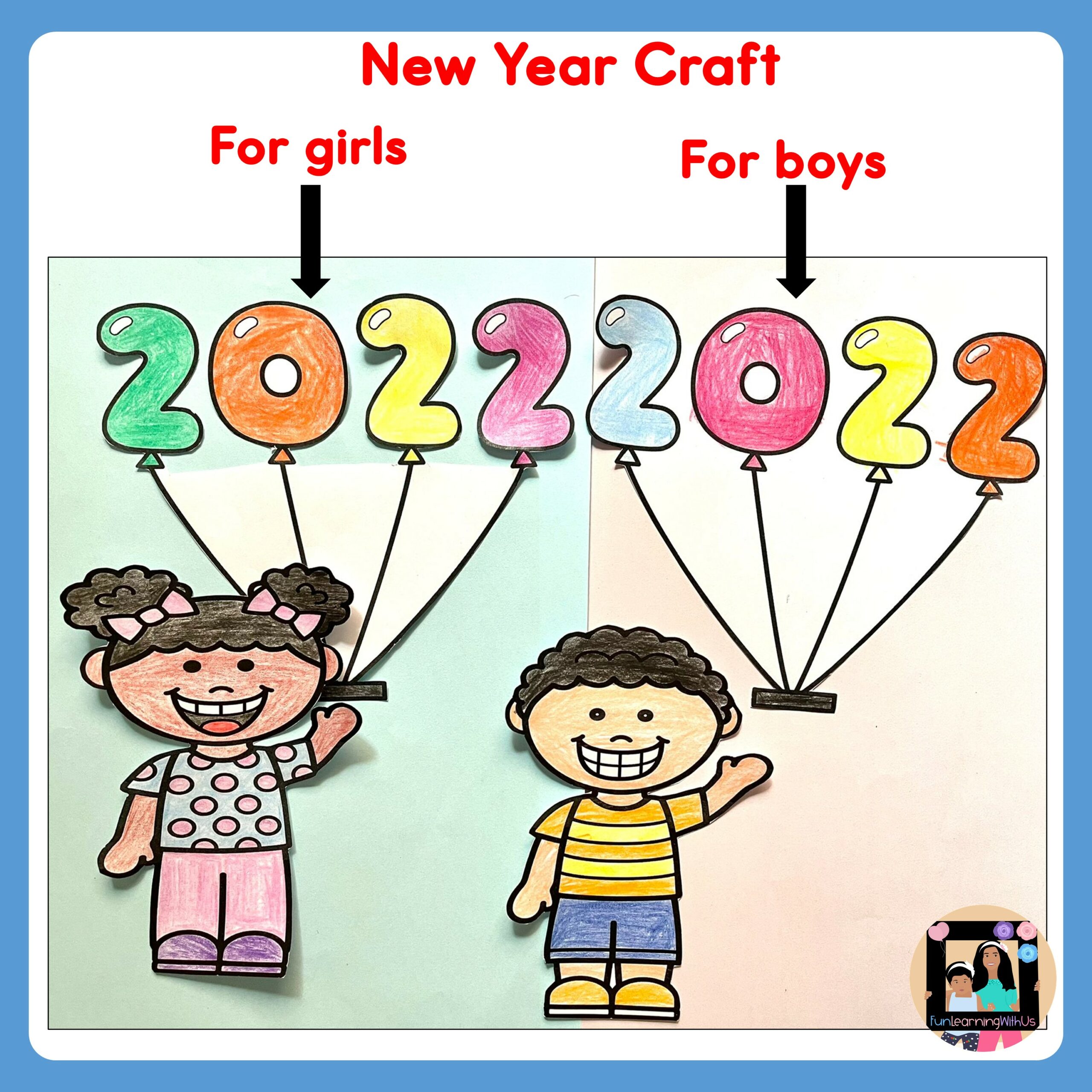 2022 New Year Craft Activities & Flip Book - Made By Teachers