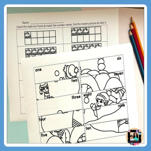 Winter Math Counting Mystery Picture Activity | Made By Teachers