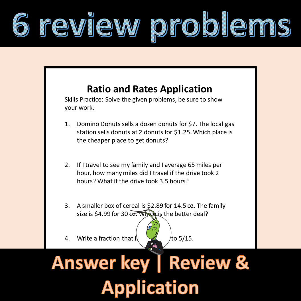Ratios and Rates Pizza Application Project - Made By Teachers