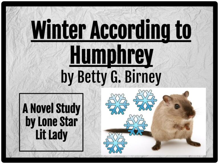 Winter According to Humphrey Novel Study | Made By Teachers