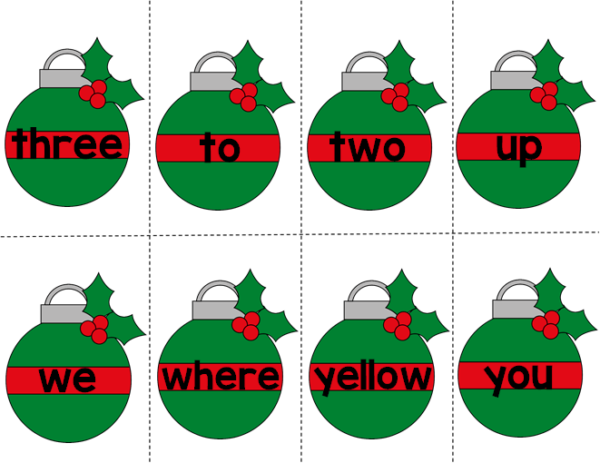 Ornament Sight Word Tracing Worksheets(Pre-Primer) | Made By Teachers