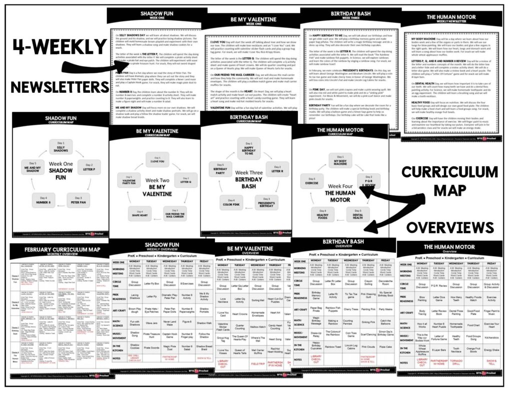 FEBRUARY PRESCHOOL CURRICULUM MONTHLY LESSON PLANS | Made By Teachers