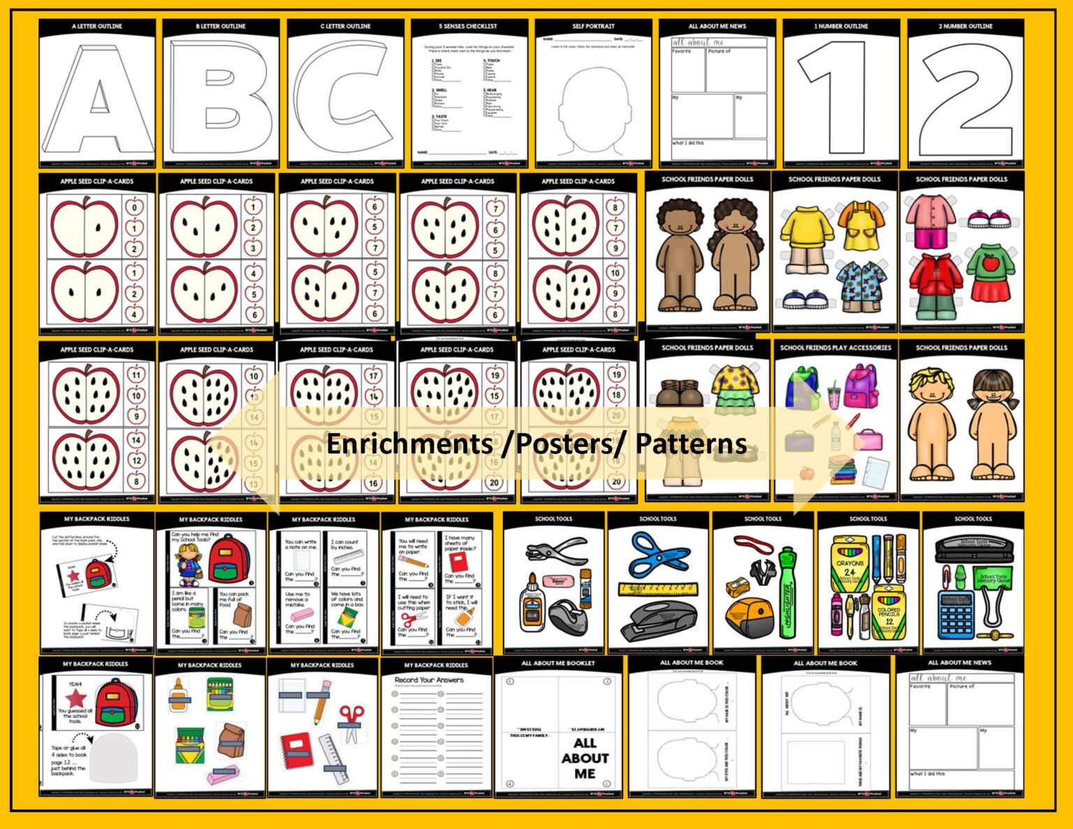 SEPTEMBER PRESCHOOL PREK KINDERGARTEN CURRICULUM MONTHLY LESSON PLAN ...