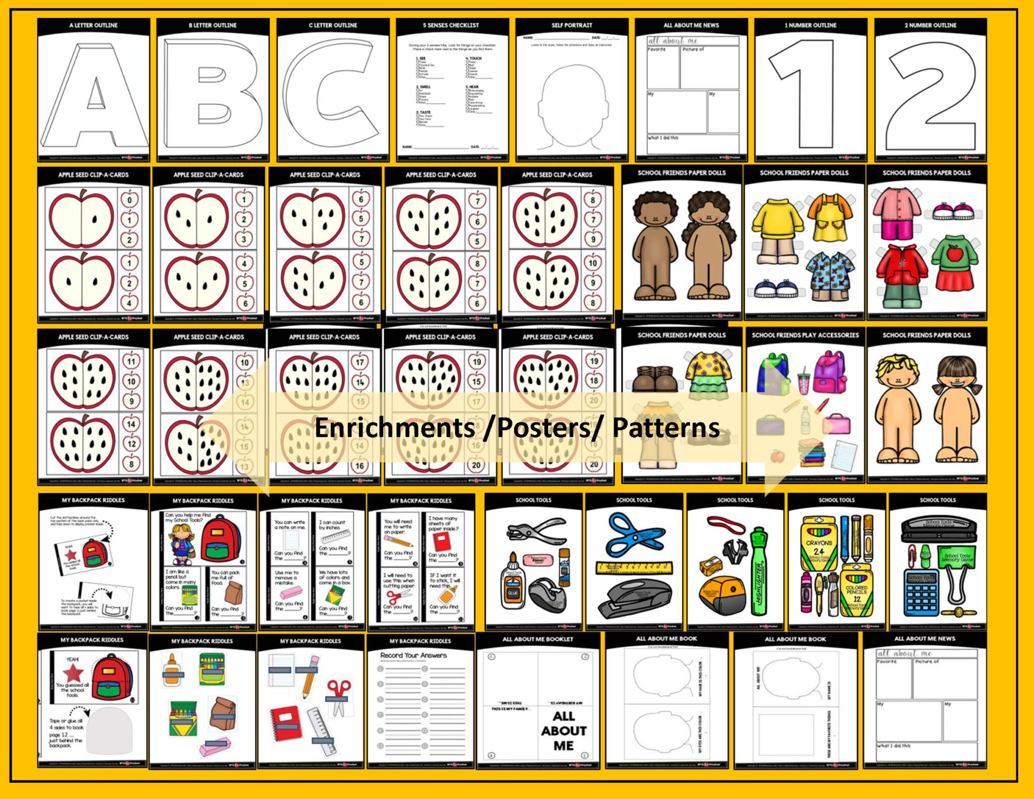 SEPTEMBER PRESCHOOL PREK KINDERGARTEN CURRICULUM MONTHLY LESSON PLAN ...