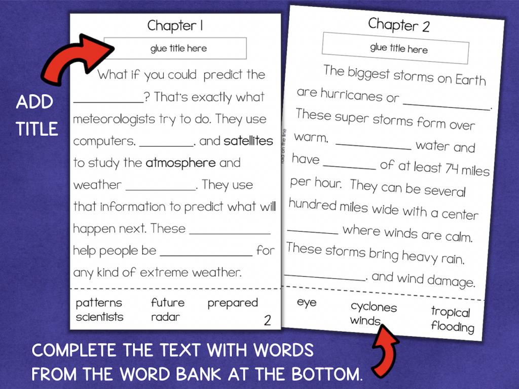 Extreme Weather STORMS Interactive Reading - Made By Teachers