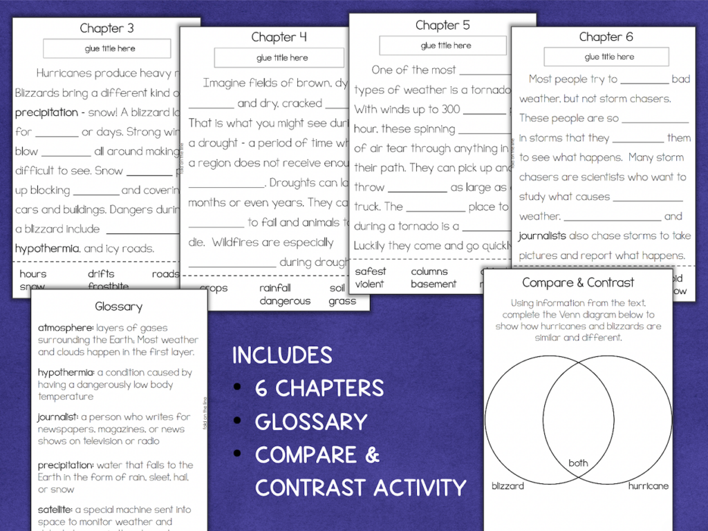 Extreme Weather STORMS Interactive Reading - Made By Teachers
