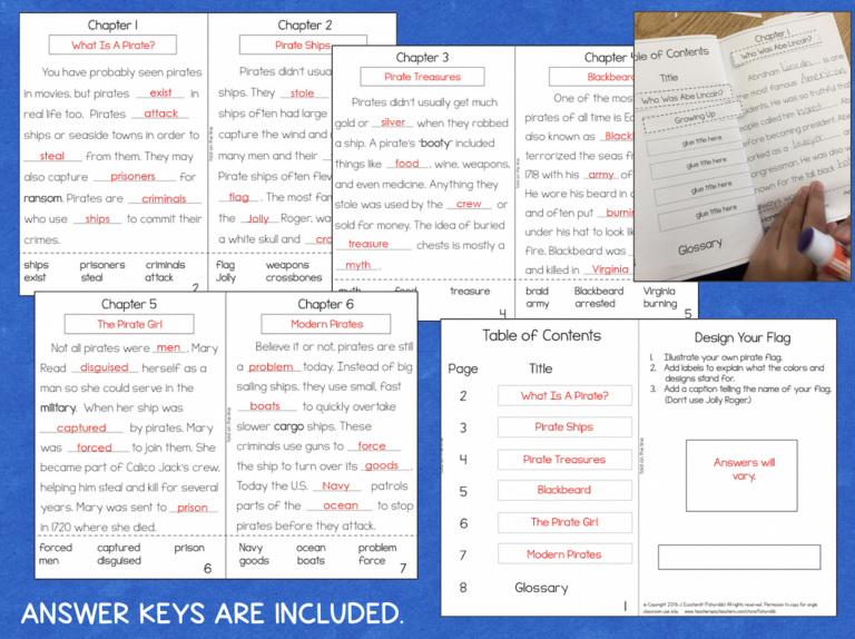 PIRATES Nonfiction Reading Comprehension - Made By Teachers