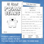 Polar Bears Activity Book Interactive Reading - Made By Teachers