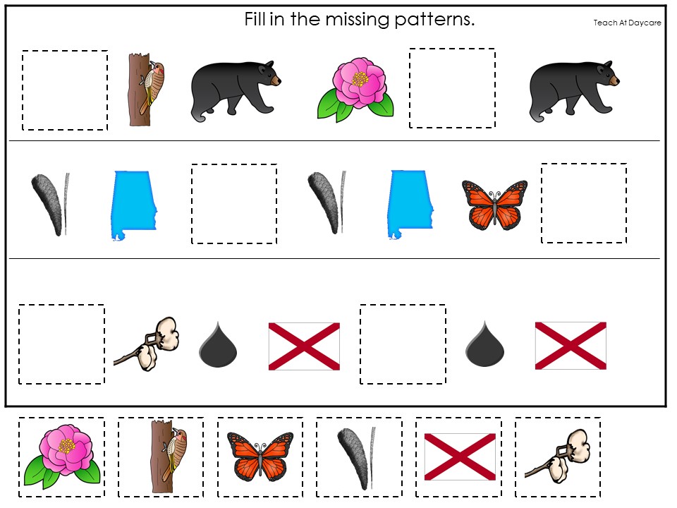 30 Printable Alabama State Symbols Learning Games. | Made By Teachers
