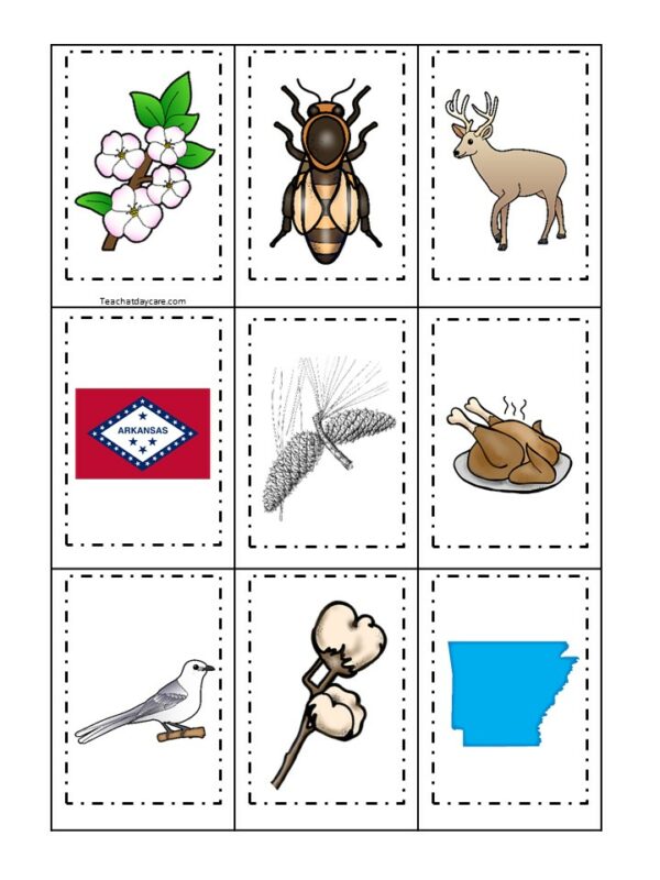 30 Printable Arkansas State Symbols Learning Games | Made By Teachers