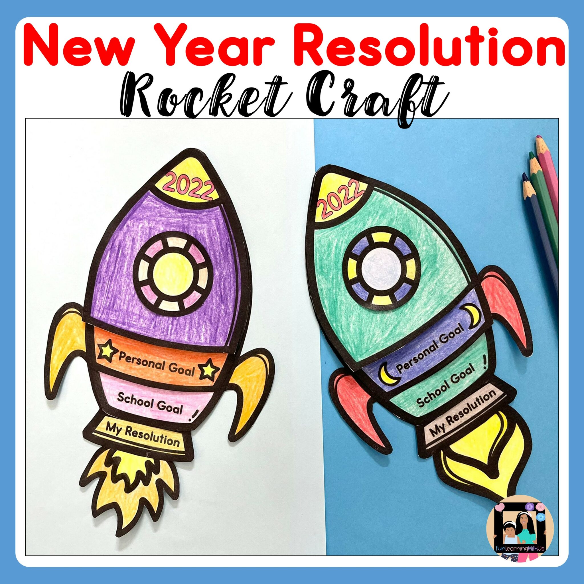 New Year 2022 Craft Activity Resolution Craft | Made By Teachers
