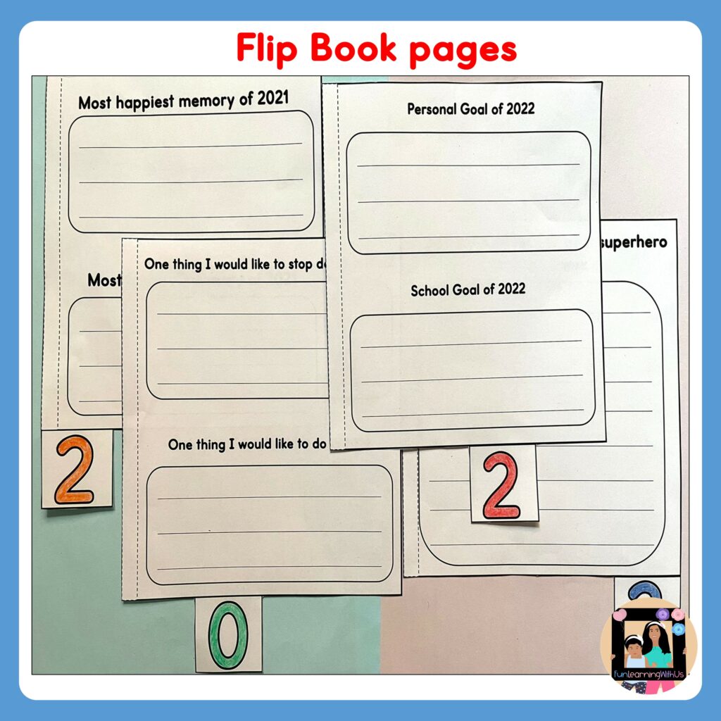 New Year 2022 Resolution Goal Setting Craft bundle | Made By Teachers