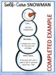 Self Care Winter Snowman Counseling Craft - Made By Teachers