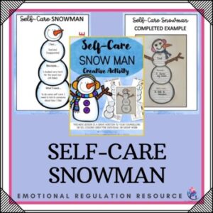Self Care Winter Snowman Counseling Craft | Made By Teachers