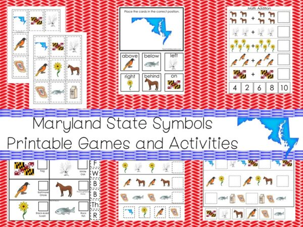 30 Maryland State Symbol Themed Educational Games. - Made By Teachers