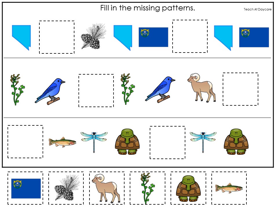 30 Nevada State Symbol Educational School Games. | Made By Teachers