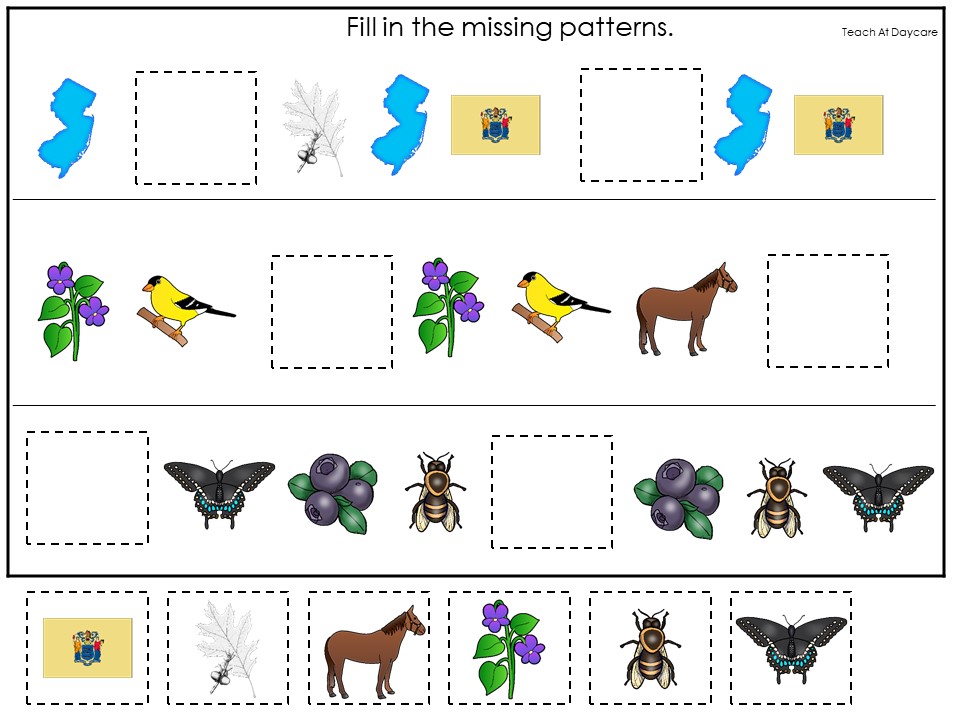 30 New Jersey State Symbol Educational Games. | Made By Teachers