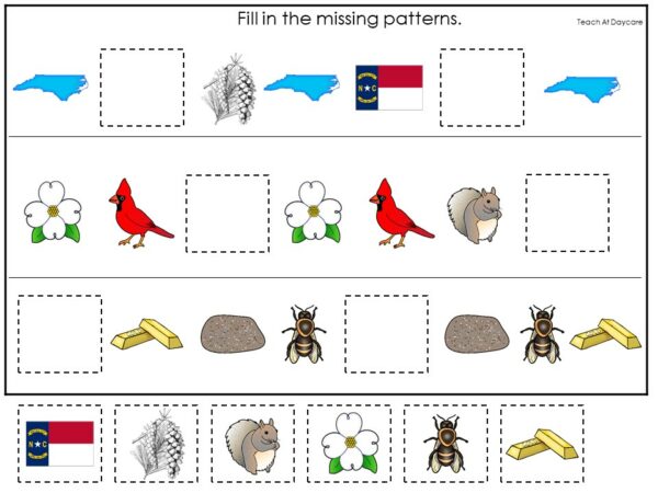 30 North Carolina State Symbol Educational Games. - Made By Teachers