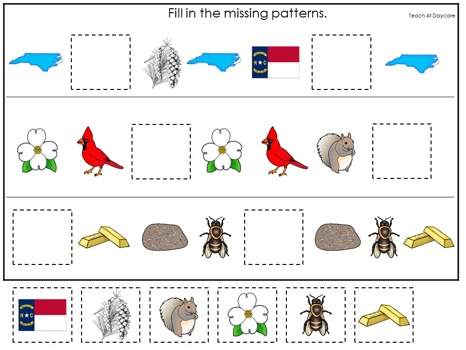 30 North Carolina State Symbol Educational Games. - Made By Teachers